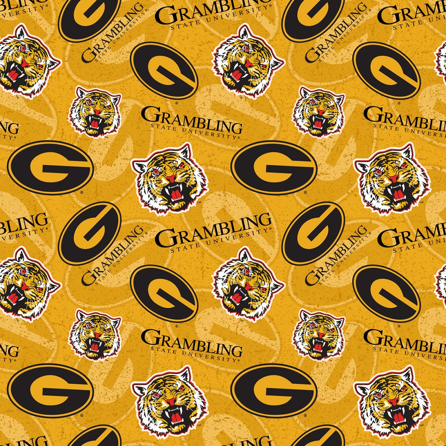 NCAA GRAMBLING STATE Tigers Watermark Print Football 100% - Etsy