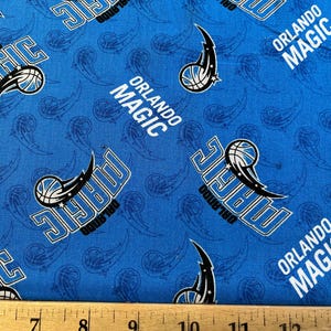 New NBA ORLANDO MAGIC Allover Print 100% Cotton Fabric, You Choose Size ...