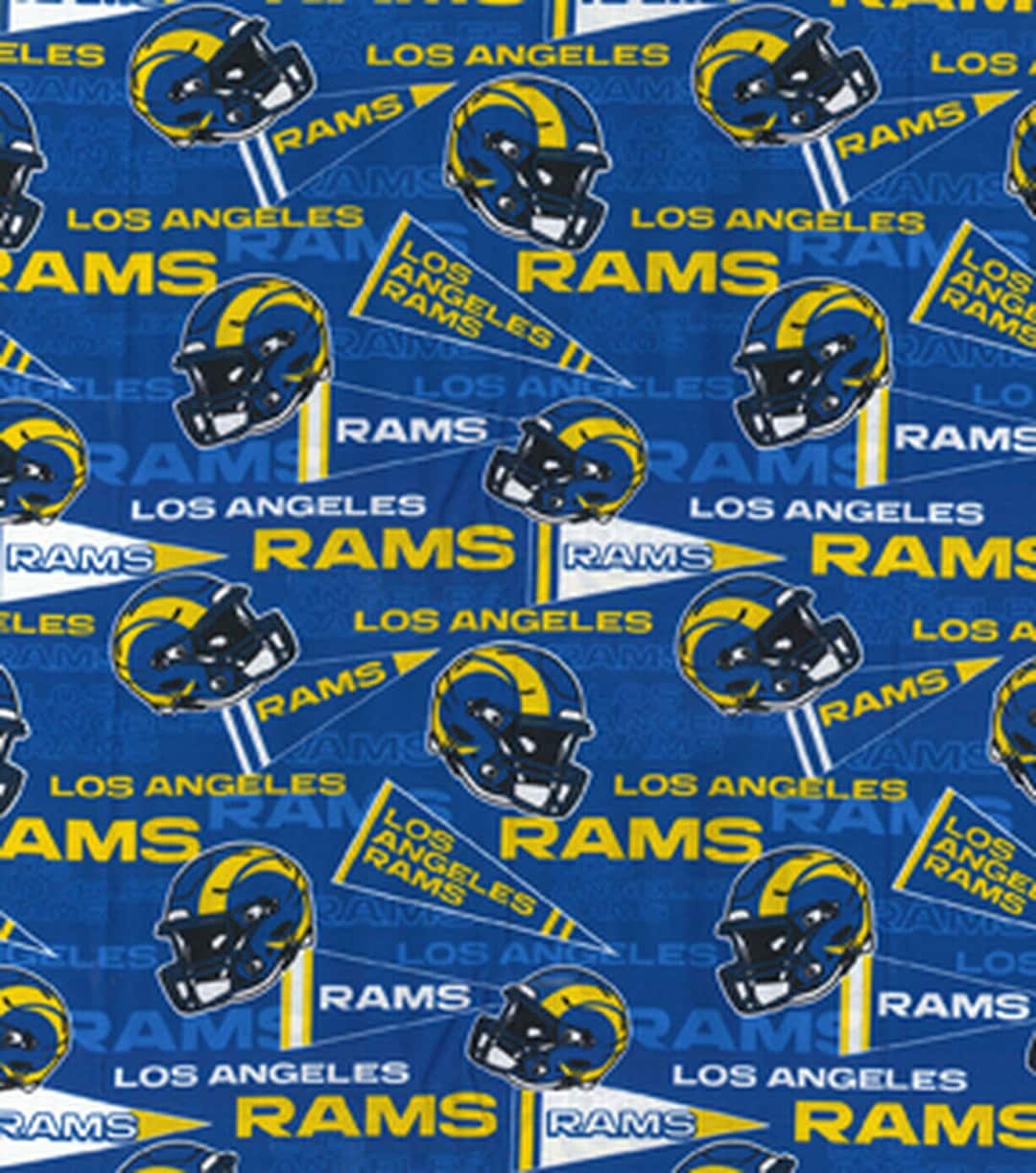 NFL Champion LOS ANGELES Rams Vintage Retro Print #2 Football 100% ...