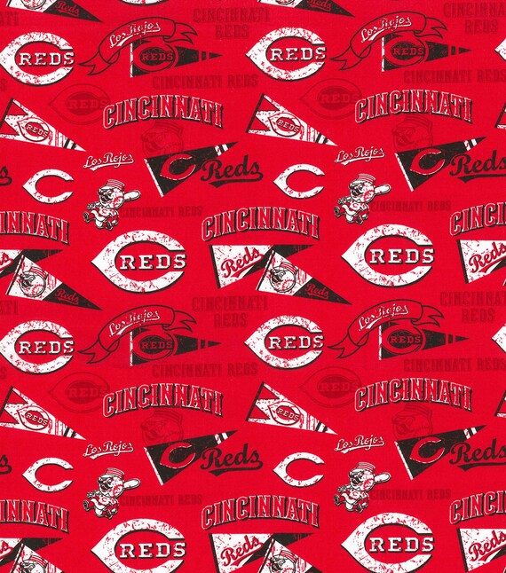 MLB CINCINNATI REDS Vintage 2 Retro Print Baseball 100% - Etsy