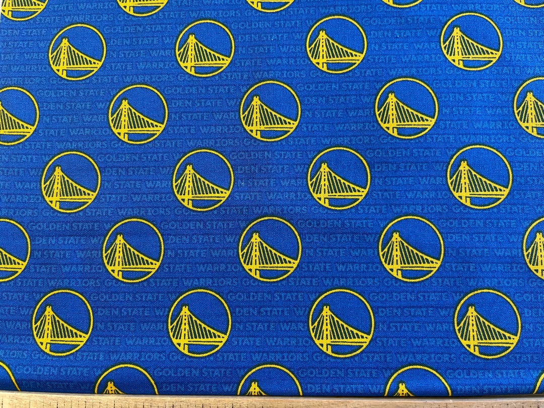 New NBA GOLDEN STATE Warriors Mini Print 100% Cotton Fabric, You Choose ...