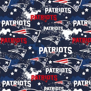 NFL New ENGLAND PATRIOTS Weathered Look Print Football 100% Cotton ...