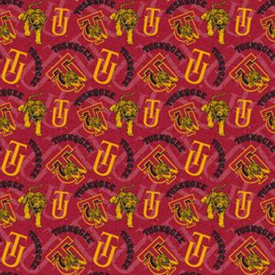 NCAA TUSKEGEE UNIVERSITY Golden Tigers Watermark Print Football 100% ...