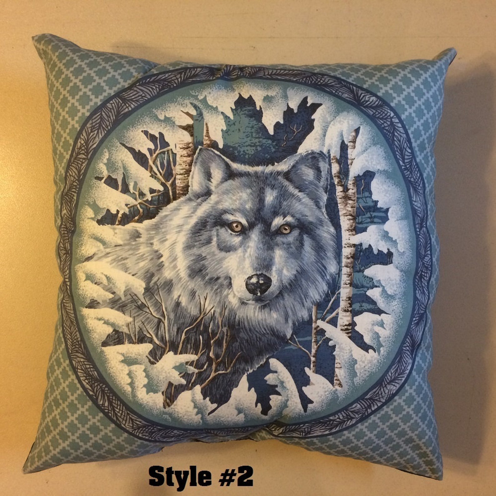 New WOLF WOLVES on Beautiful 15 Inch Cotton Throw Pillow - Etsy