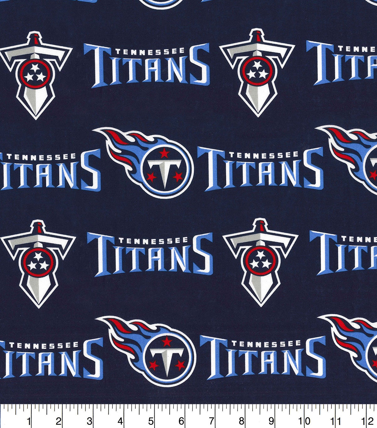 NFL TENNESSEE TITANS New Dark Allover 100% Cotton Fabric Material You ...