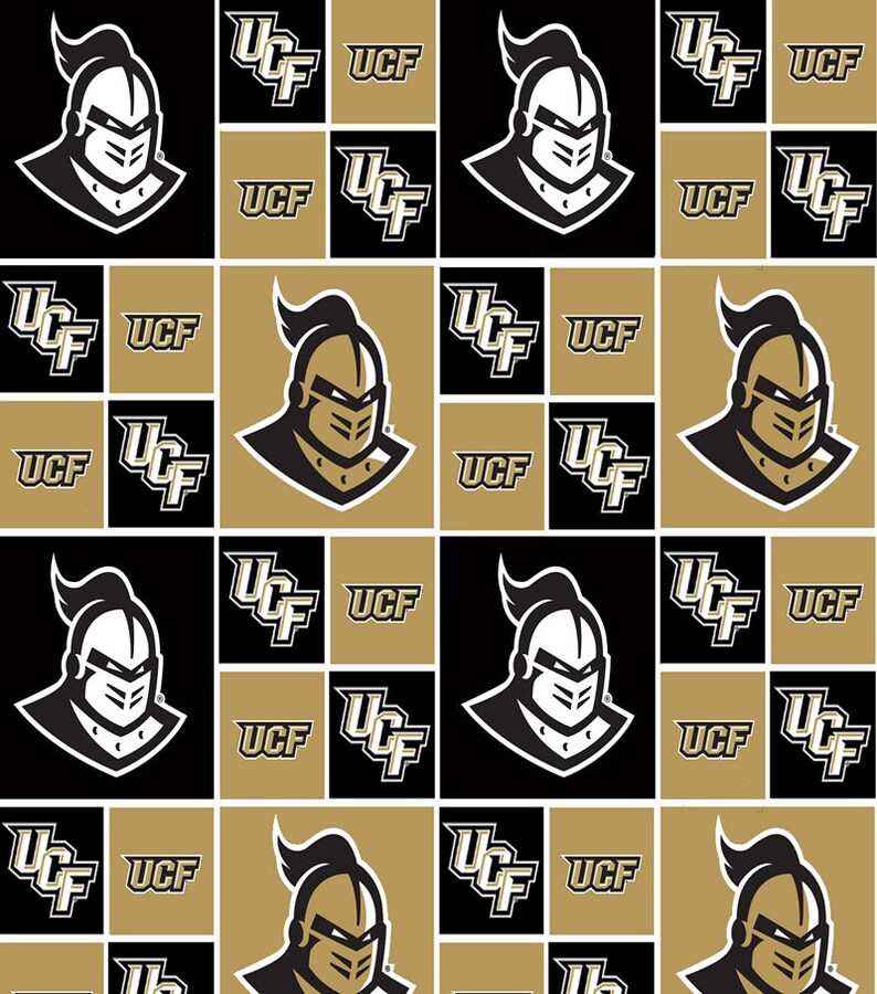 Ncaa University of CENTRAL FLORIDA UCF Knights Patchwork Print Football ...