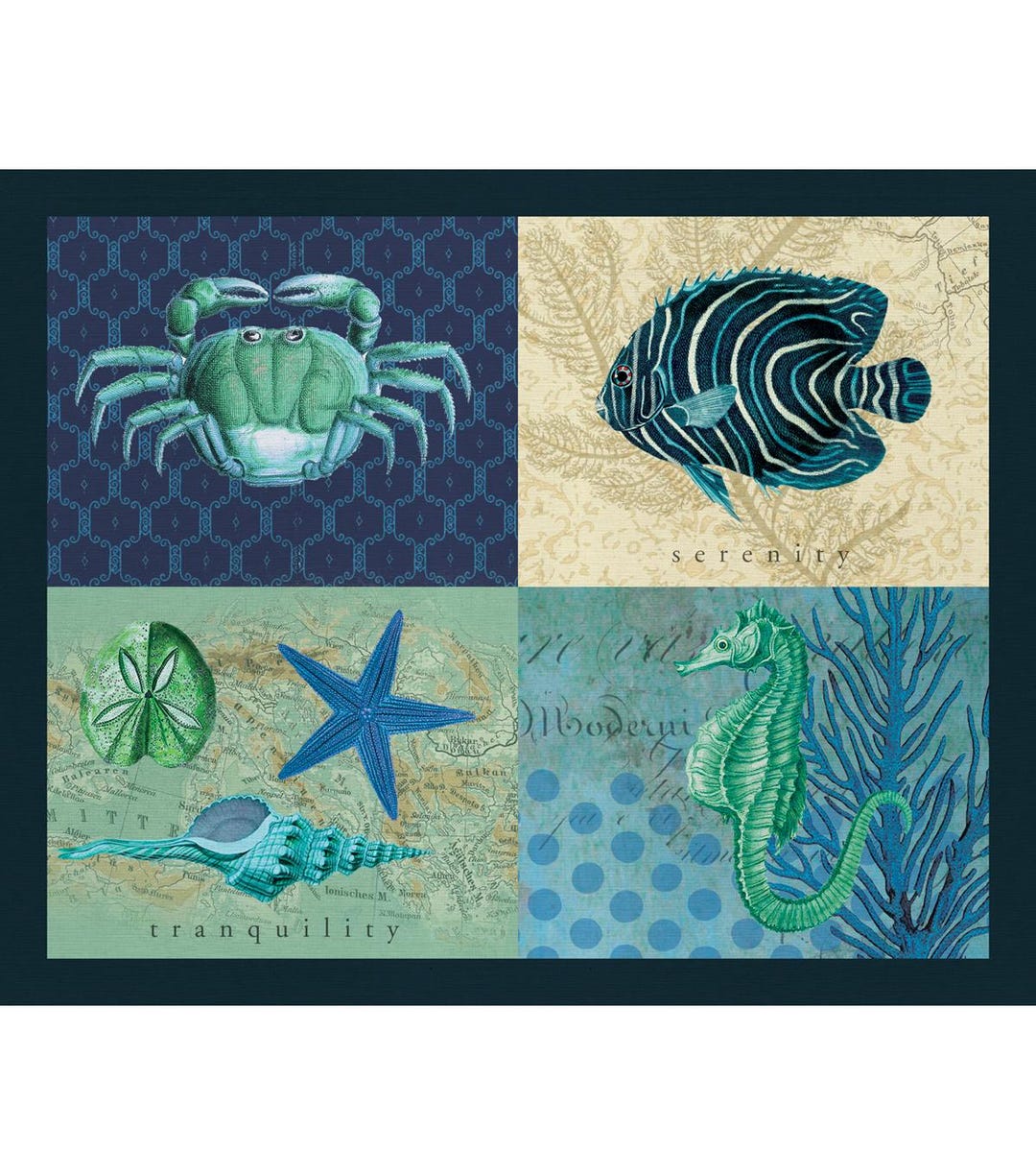 New SEA LIFE Creatures Fish Crab Star Fish Seahorse on These 100% ...