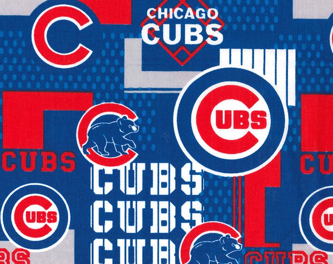 MLB CLEVELAND GUARDIANS Red Print Baseball 100% Cotton Fabric Licensed ...