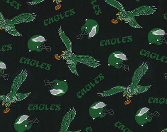 NFL PHILADELPHIA EAGLES Football 100% Cotton Fabric Material | Etsy