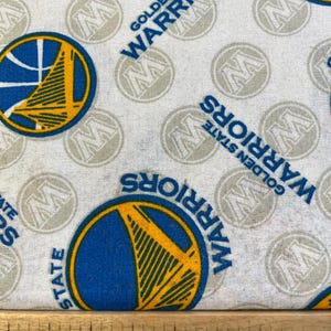 New NBA GOLDEN STATE Warriors Allover Print #1 100% Cotton Fabric, You ...