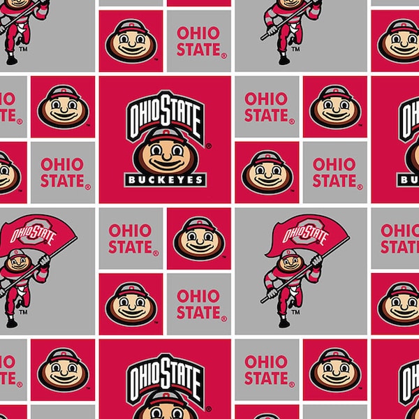 Ohio State Fabric - Etsy