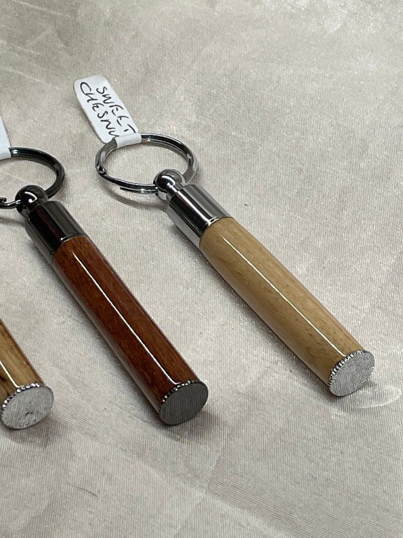 Handmade Wooden Keyring Pen - Etsy UK