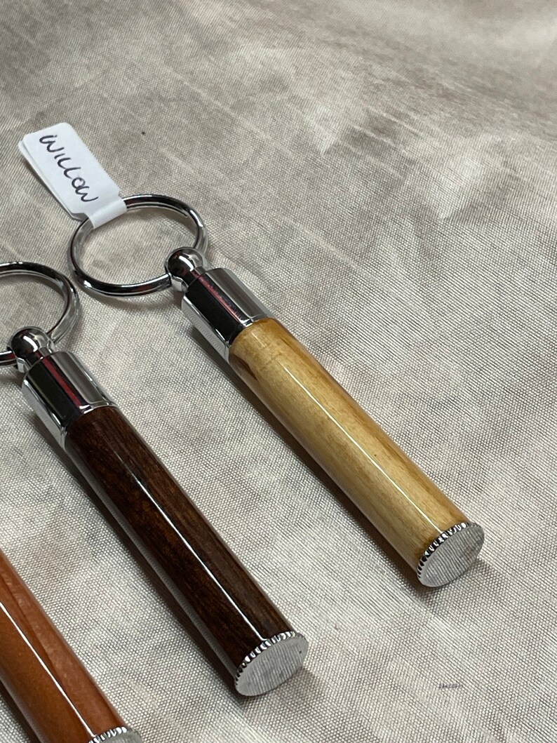 Handmade Wooden Keyring Pen - Etsy UK