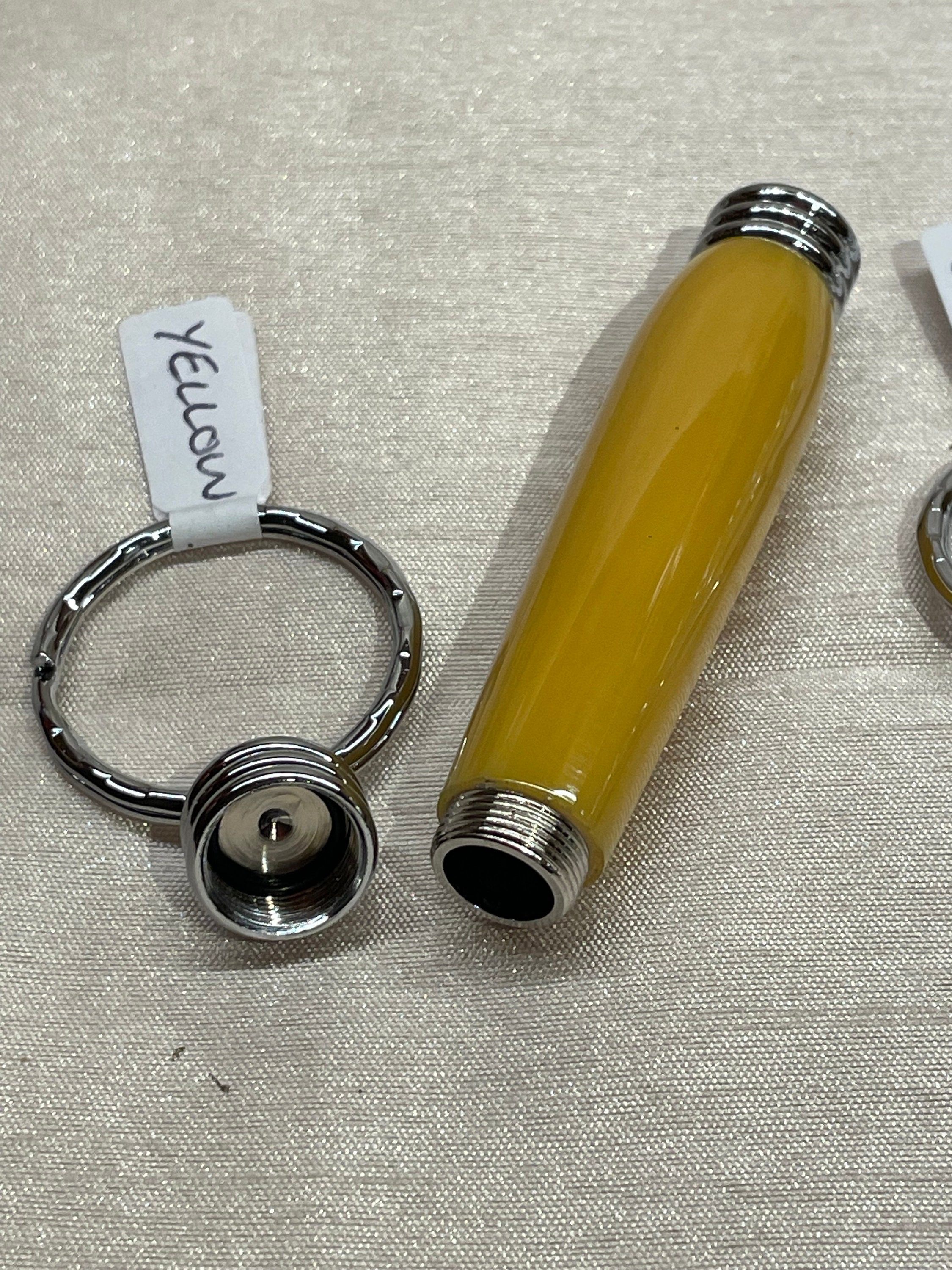 Handmade Secret Compartment Keyring Gold - Etsy UK