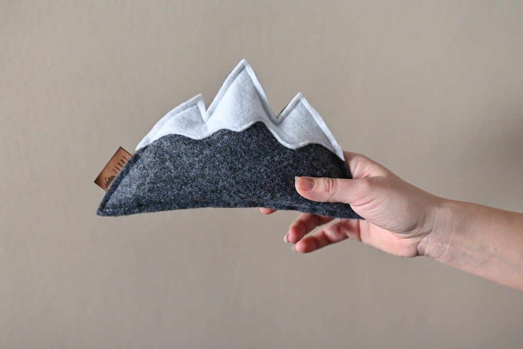 Triglav Mountain Cushion Pocket-size Mountain Pillow Organic Spelt ...