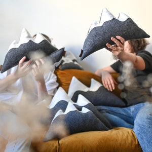 Triglav Mountain Cushion Mountain Pillow Organic Spelt Husks Lavender ...