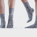 Gray Triangle Pattern Socks: Urban Hiker Cotton Blend - Etsy