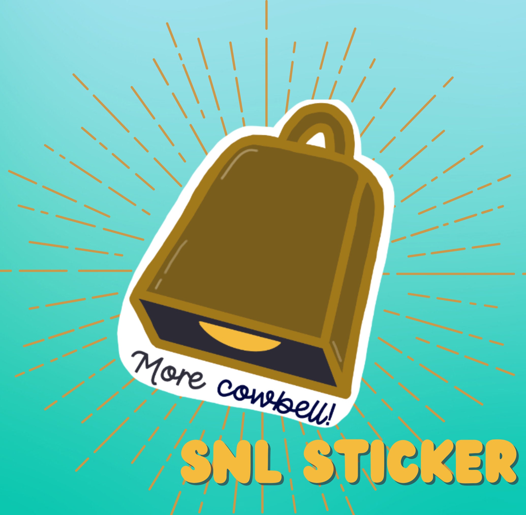 More Cowbell Sticker - Etsy