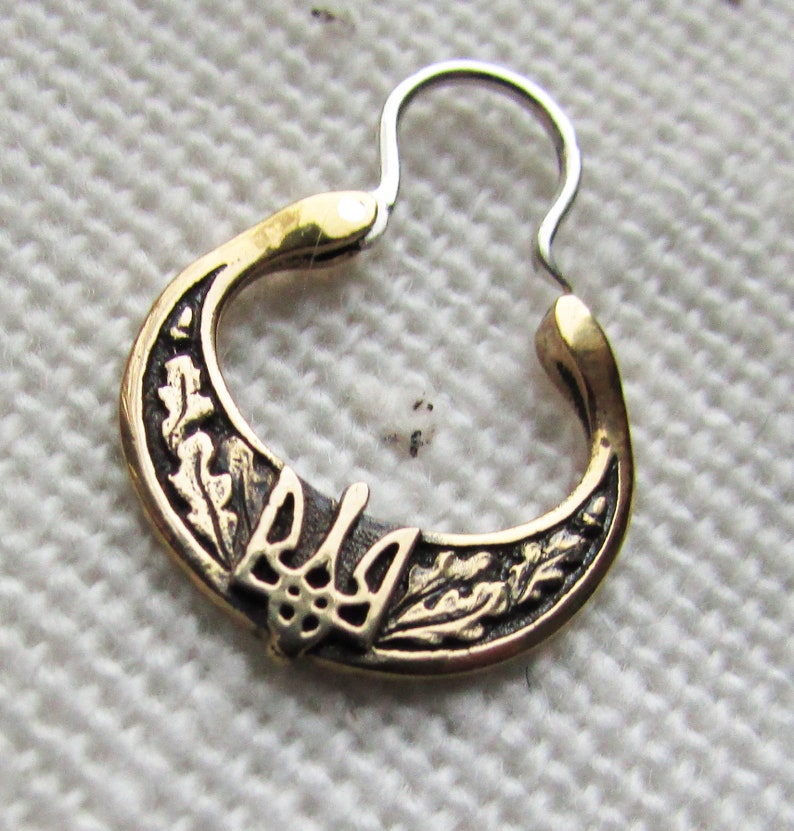Tryzub Earring for Men Ethno Slavic Cossack's Style Brass - Etsy