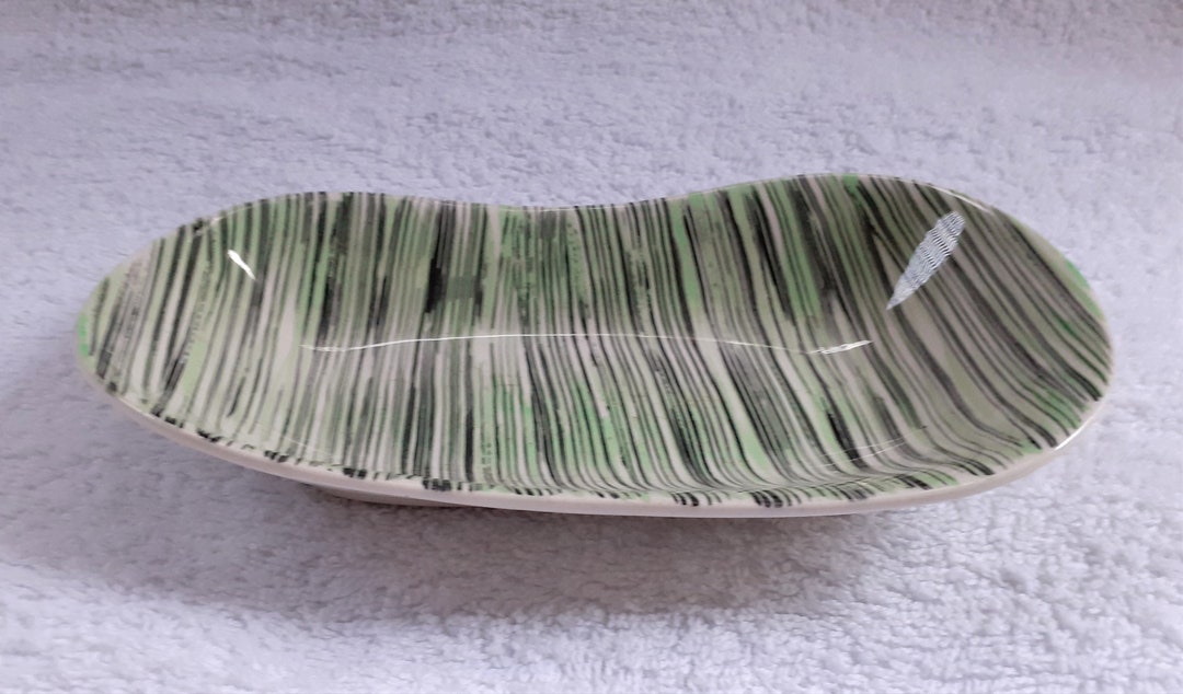 Contemporary Hand Painted SANDLAND Ware ' COUNTRY LANE ' Dish 1950's - Etsy