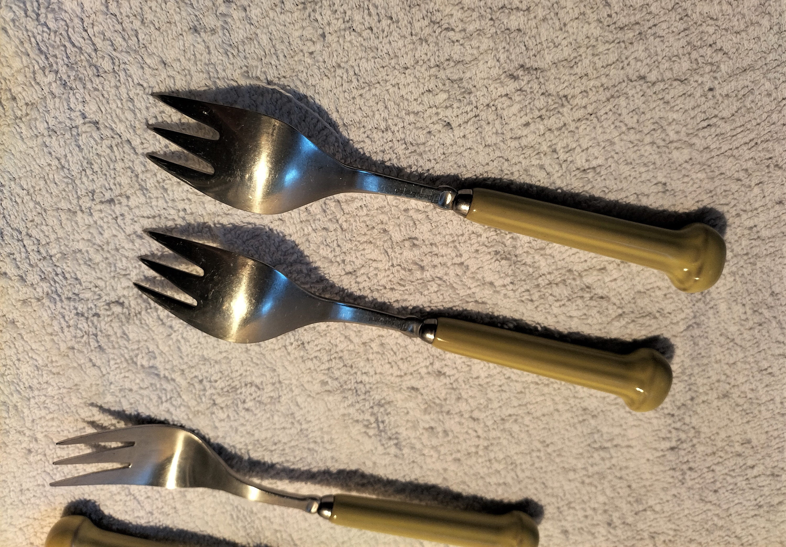 DENBY ' Regency ' Ribbed Lime Green Cutlery Set of 5 - Etsy