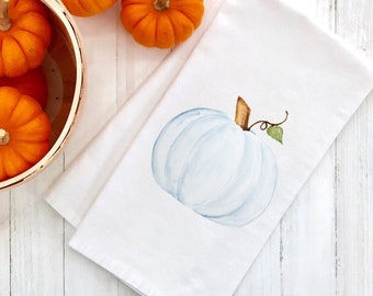 Blue Pumpkin Tea Towel - Etsy