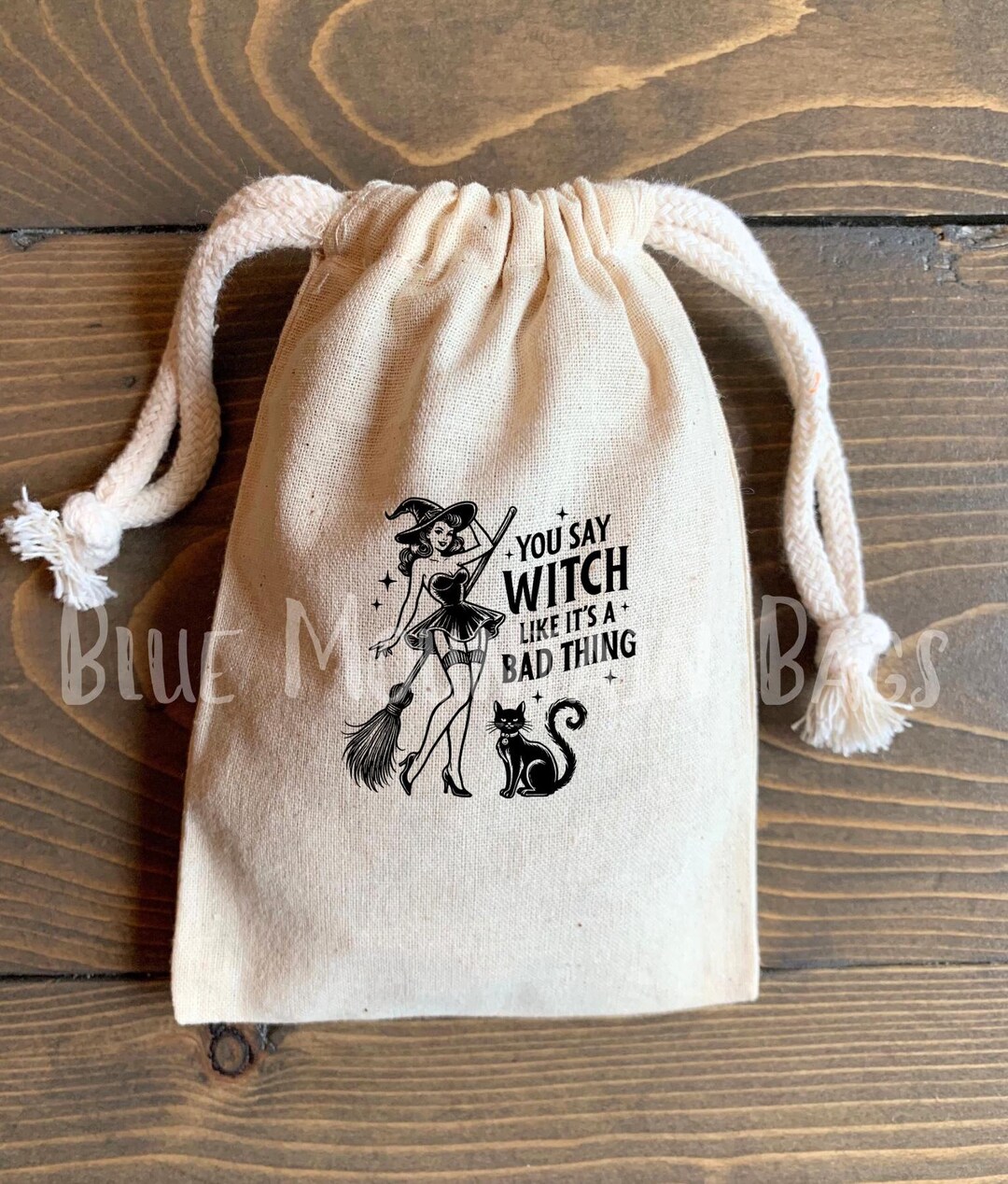 10 Vintage Halloween- Witch Like It's A Bad Thing - Muslin Cotton ...