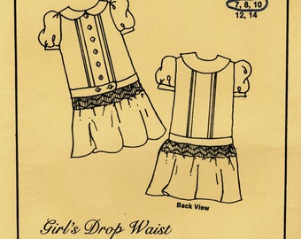 Drop Waist Dress Pattern - Etsy