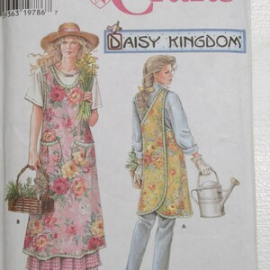 Simplicity 7481 UNCUT Misses' Daisy Kingdom Back Wrap Garden Apron ...