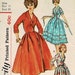 Simplicity 1681 1940s Teenage One Piece Dress With Sweetheart Neck ...