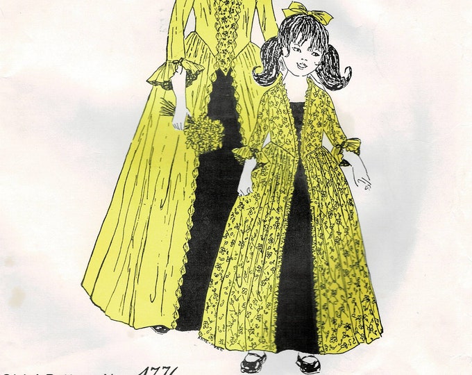 Pegee of Williamsburg Girls Colonial American 1776 Dress Costume Sewing ...