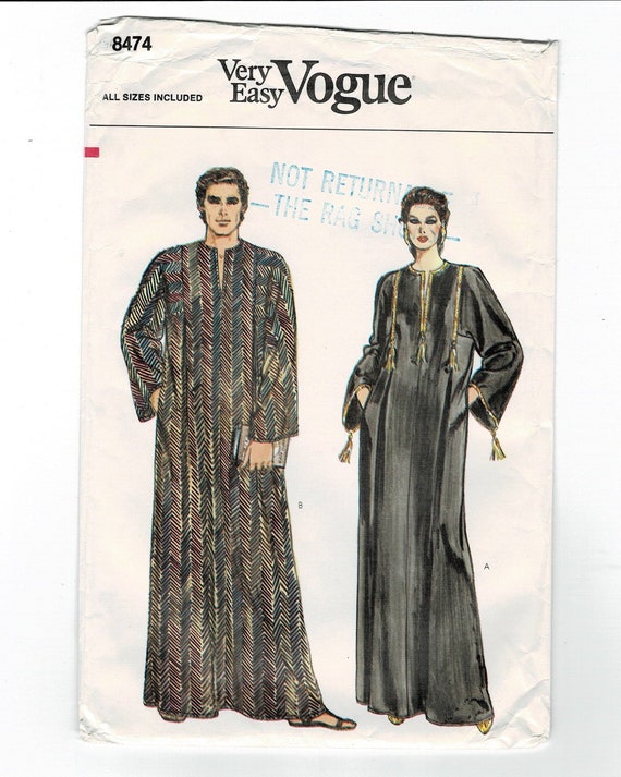 Vogue Caftan Pattern