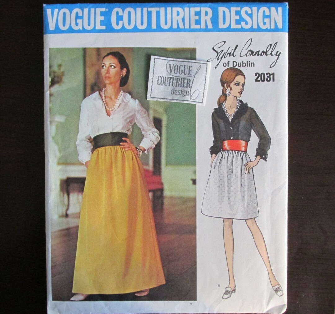 Vogue Couturier Design 2031 UNCUT Sybil Connolly 2-piece Evening Dress ...