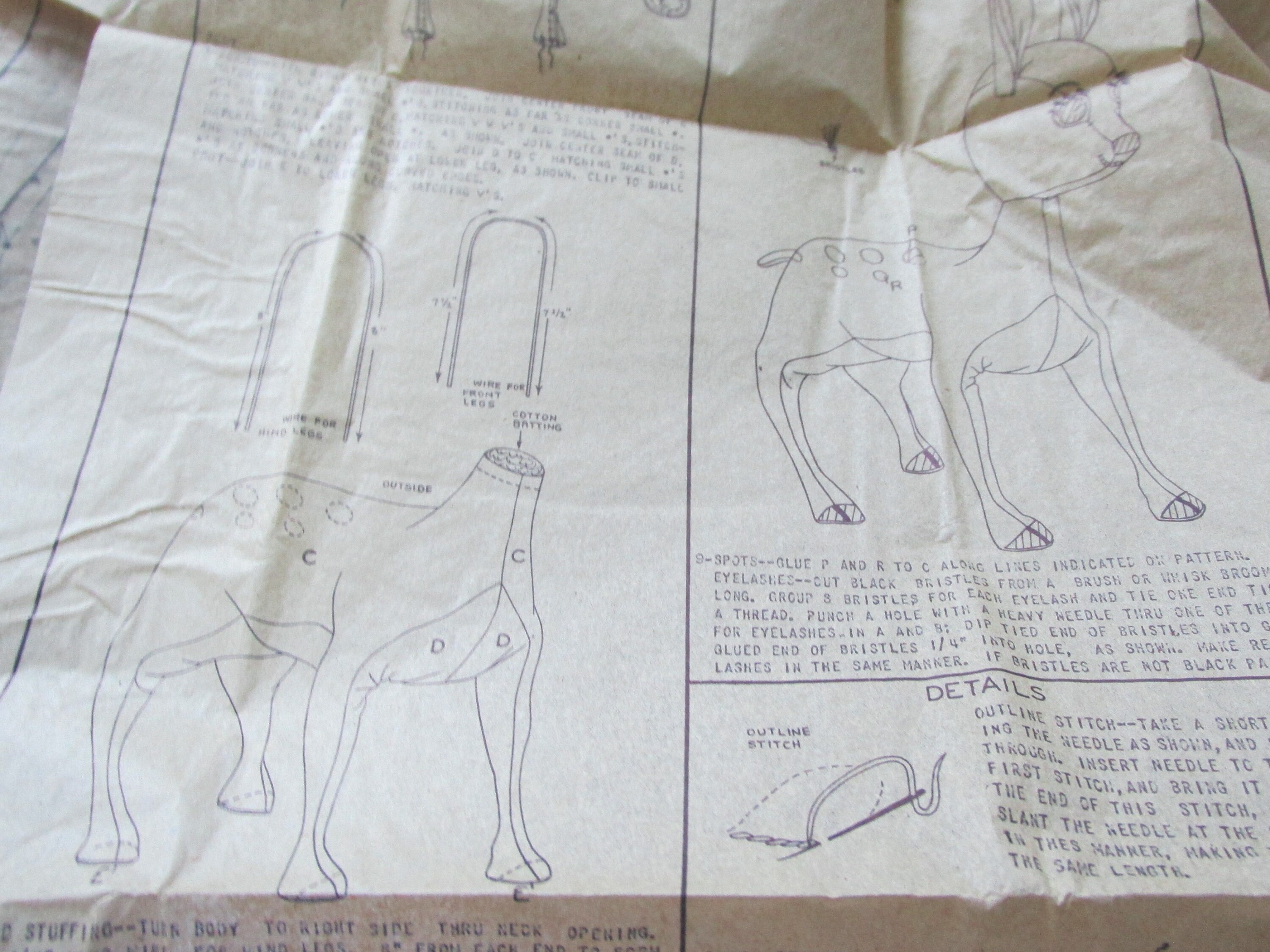 Rare Original Simplicity 7114 UNCUT Walt Disney Stuffed Toy Sewing ...