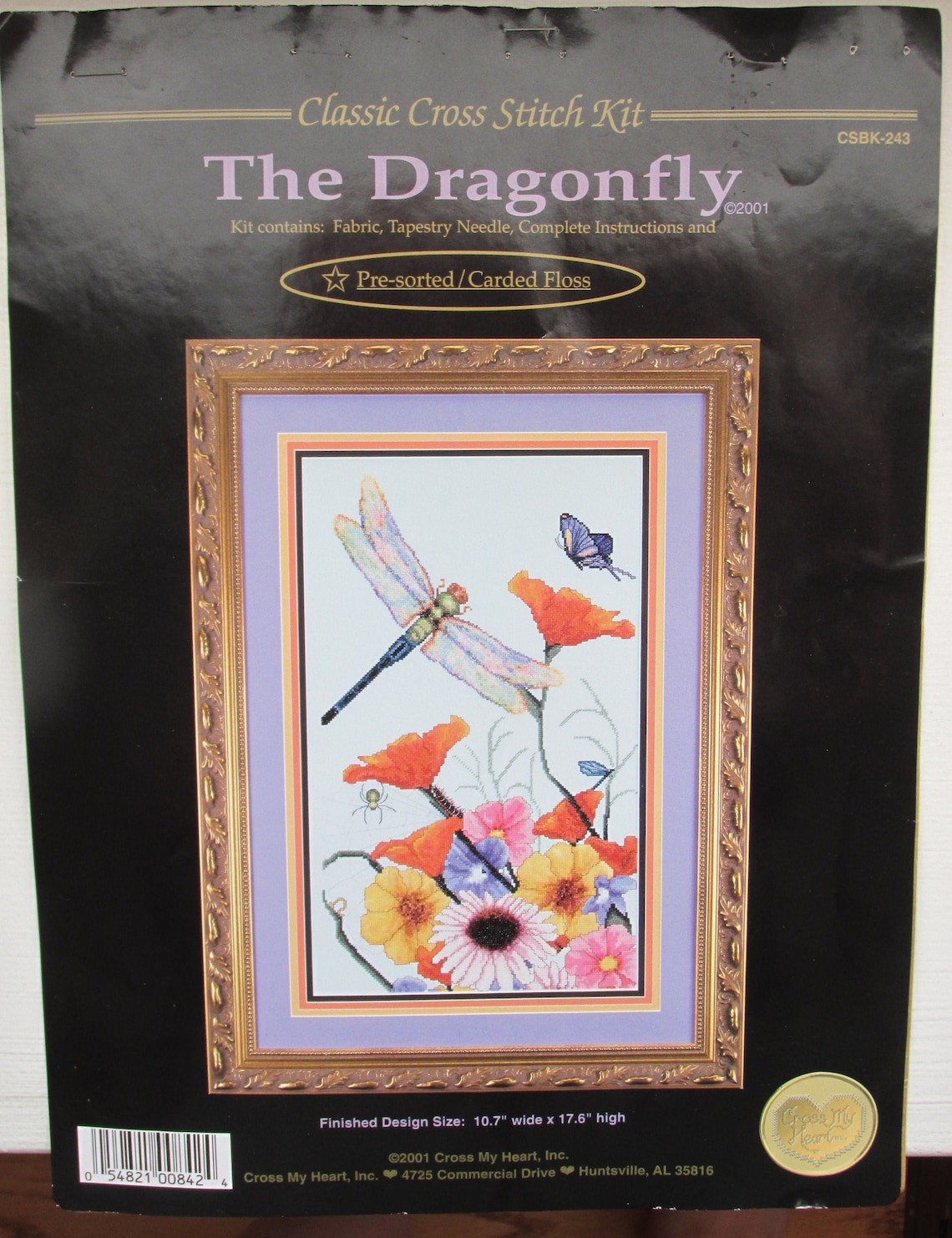 The DRAGONFLY Counted Cross Stitch Kit Cross My Heart CSBK243 - Etsy UK