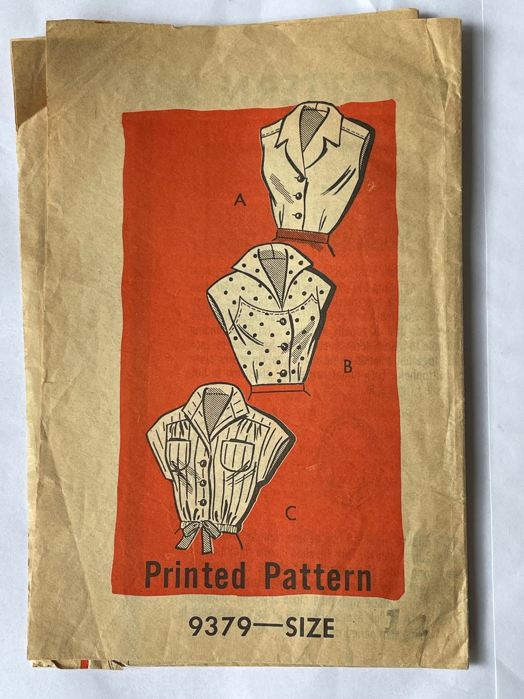 Marian Martin Mail Order 9379 1950s Rockabilly Sleeveless Blouses ...