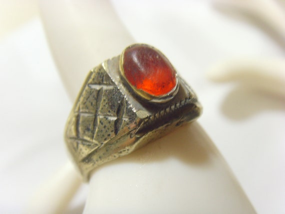 antique faux ruby old nomads tribal men rare wedding … - Gem
