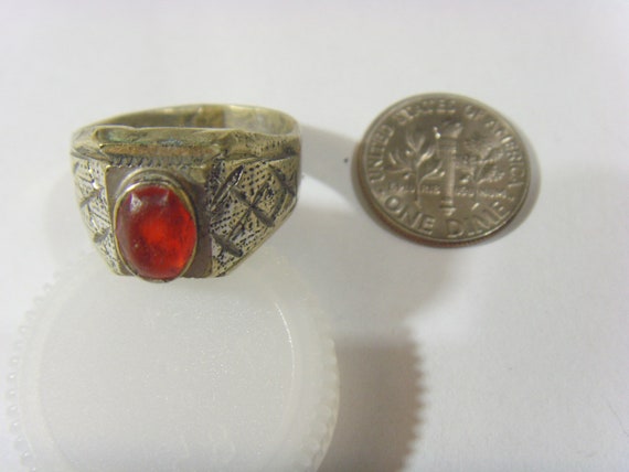 antique faux ruby old nomads tribal men rare wedding … - Gem
