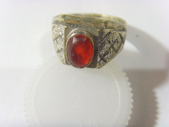 antique faux ruby old nomads tribal men rare wedding … - Gem