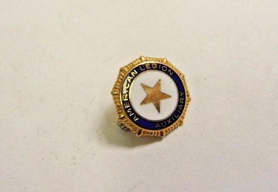 10K Gold Antique American Legion Auxiliary Star Lapel Pin | Etsy