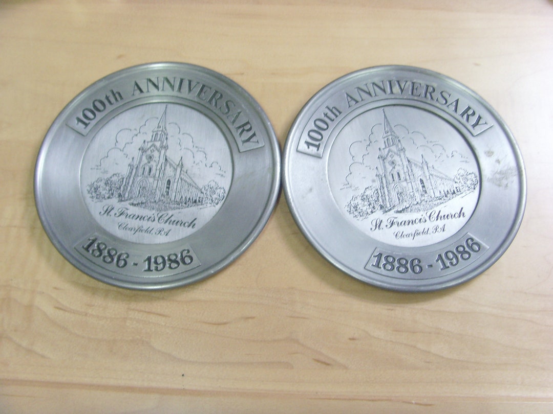 1886-1986 100th Anniversary 48 Ounce 6 Inch Catholic Saint Francis ...