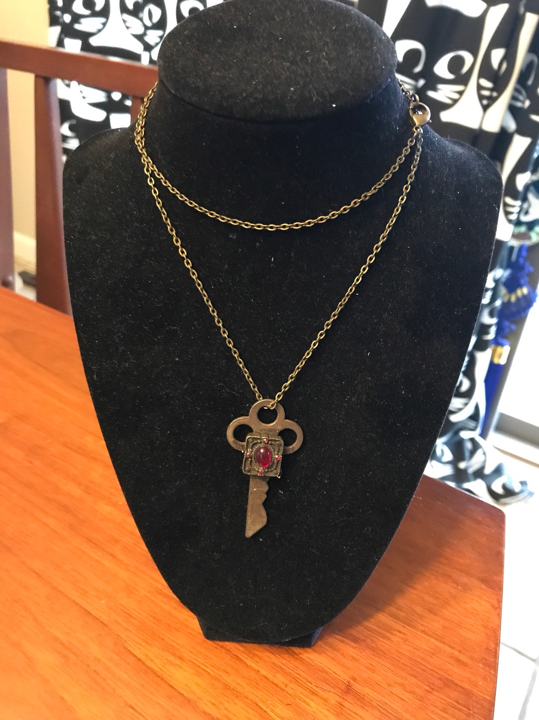 Upcycled Key Pendant Necklace - Etsy