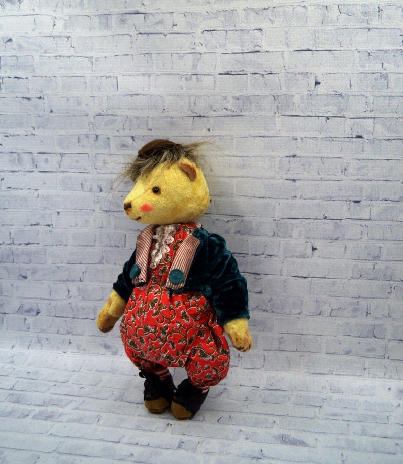 Interior Decor Vintage Style Teddy Clown Bear Original - Etsy