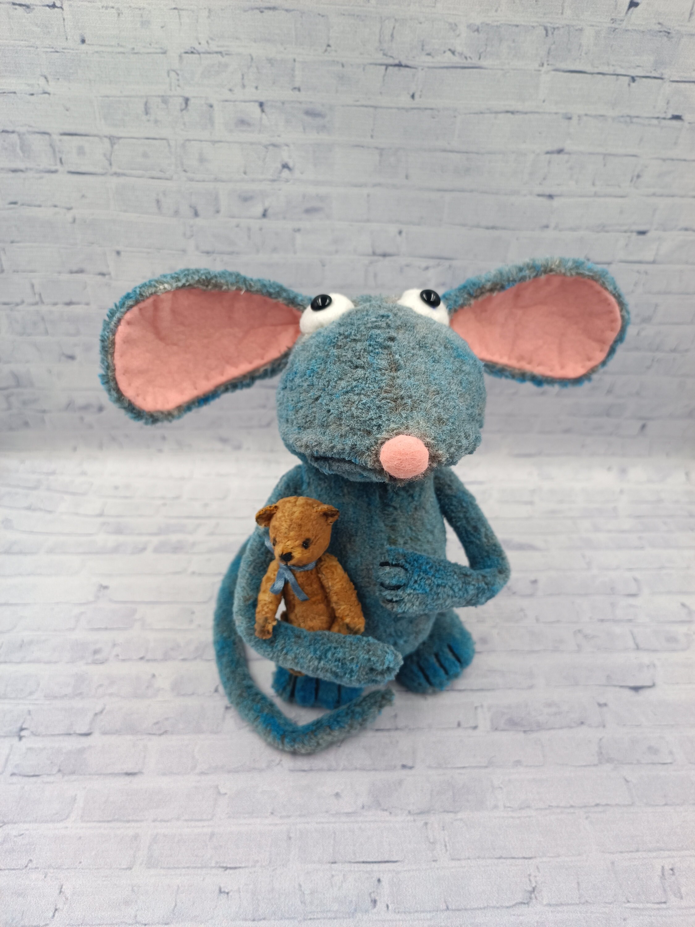 TUTTER Bear in the Big Blue House Blue Mouse Handmade Gift. - Etsy
