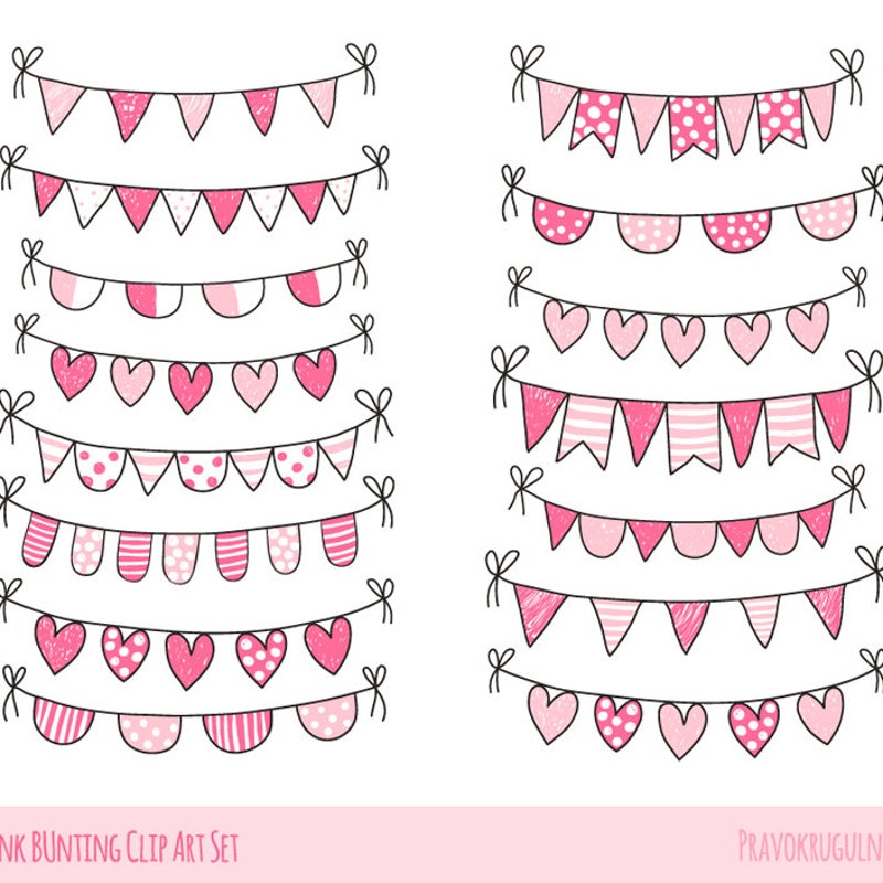 Bunting Clip Art - Etsy