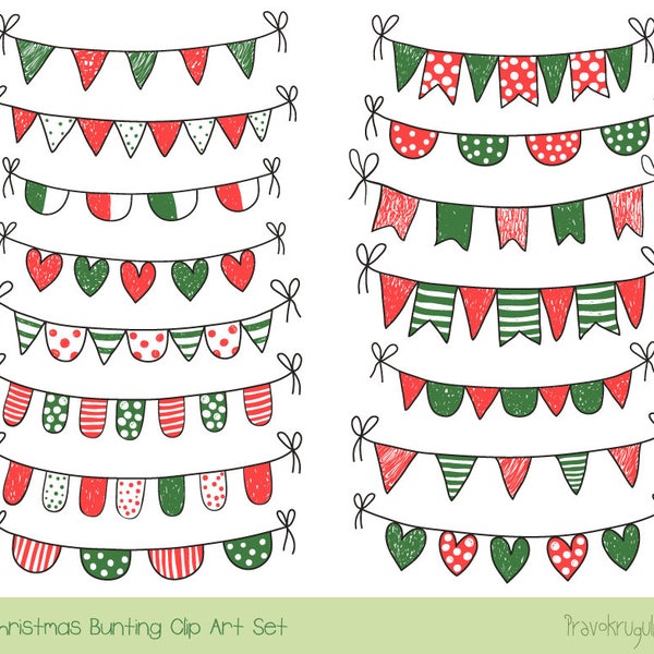 Christmas Bunting - Etsy