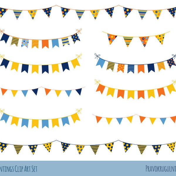 Bunting Clip Art - Etsy