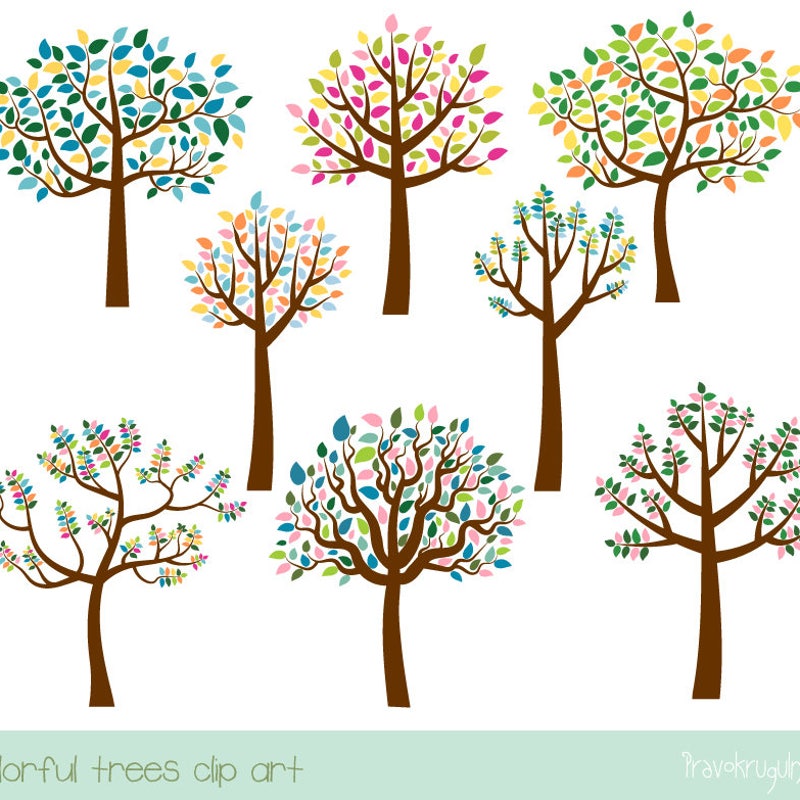 Tree Clipart - Etsy