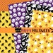 Halloween Digital Paper Pack, Cute Halloween Background Pattern ...