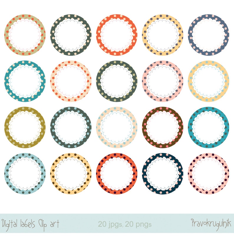 Round Labels Clipart, Circle Frame Clip Art, Round Border Clipart ...